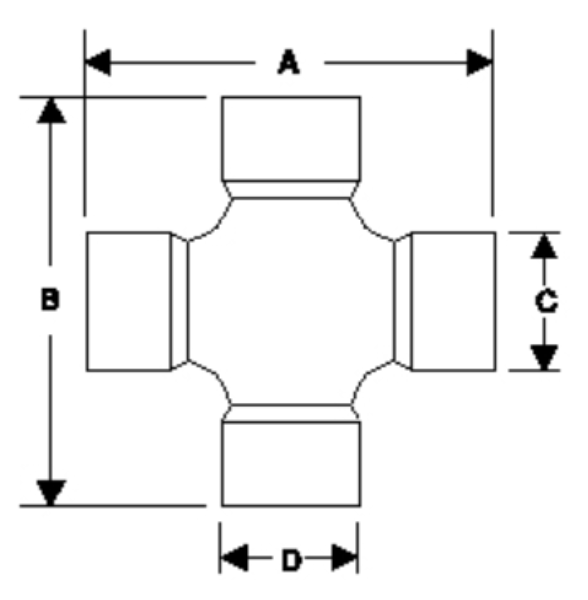 A026 UNIVERSAL JOINT 42 x 104mm | The Boss Shop Queensland Australia