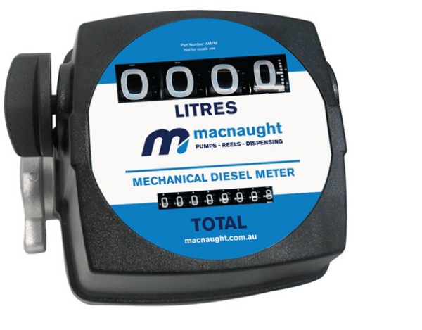 DM100-01 MACNAUGHT FUEL MECHANICAL FLOW METER 3-80L/MIN 145PSI (DIESEL ...