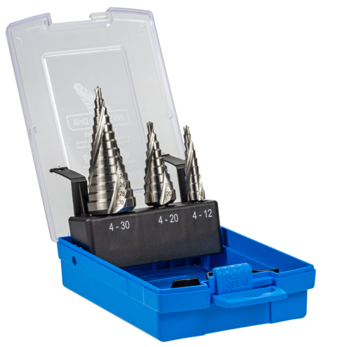D504SET3 Step Drill Set HSS Spiral D504 3Pc 4-12, 4-20 & 4-30 SUTTON | The Boss Shop Queensland ...