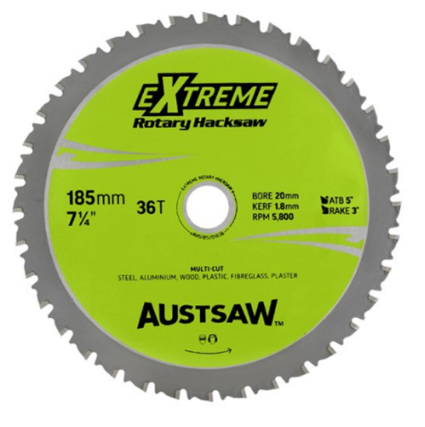 RHS1031620 Austsaw Rotary Hacksaw Blade - Multi Purpose 4" 103 x 16 x ...