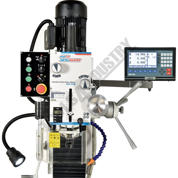 M141D HM-48B MILL DRILL - GEARED & TILTING HEAD WITH DIGITAL READOUT ...